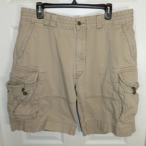 Polo Ralph Lauren | Shorts | Vintage Polo Ralph Lauren Khaki Chino Cargo Shorts Mens 36 Y2k 95 ...